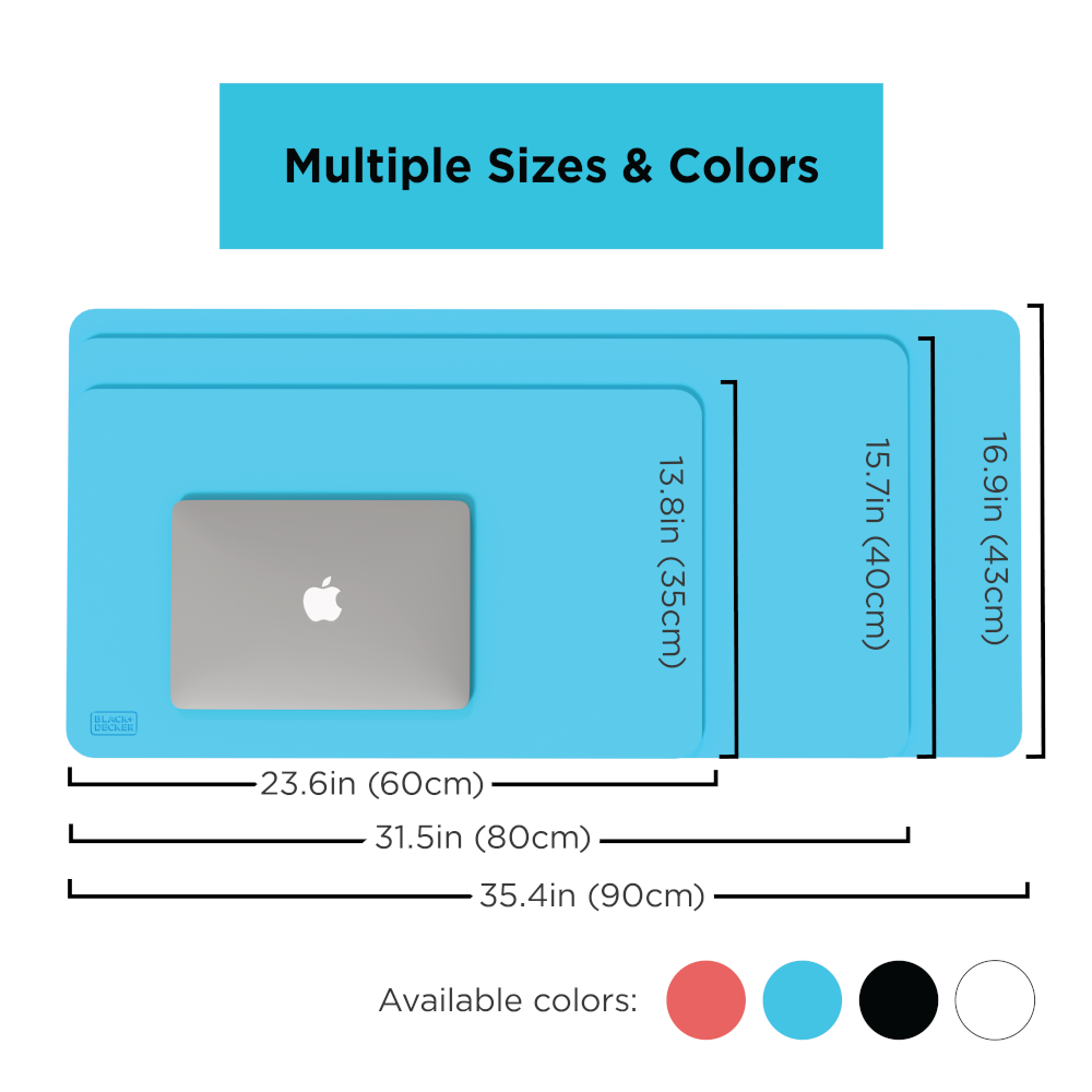 E-Filliate Brands|COMPUTER DESK MAT, STANDARD, White